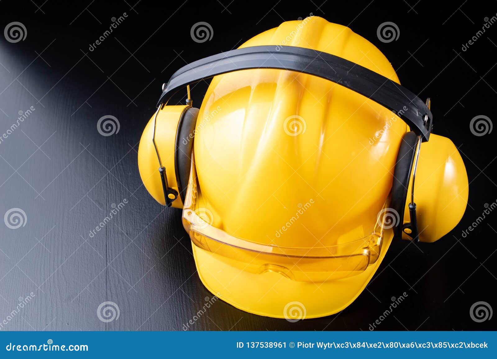 Helmet and Accessories for Construction Workers. Accessories Needed for ...