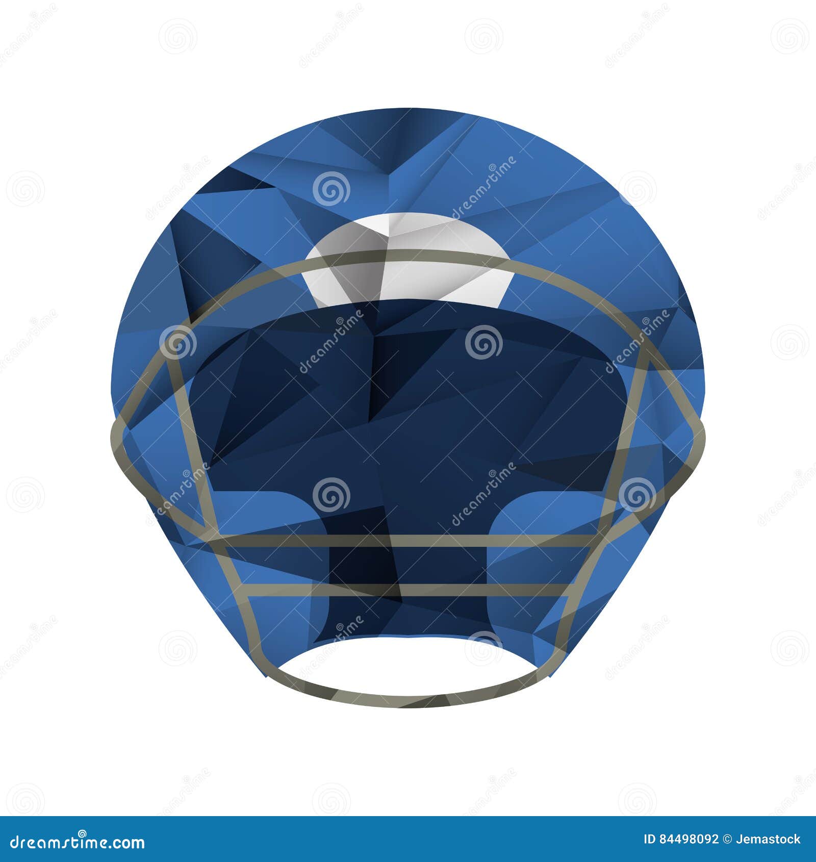 Helmet American Football Front View Abstract Stock Vector ...