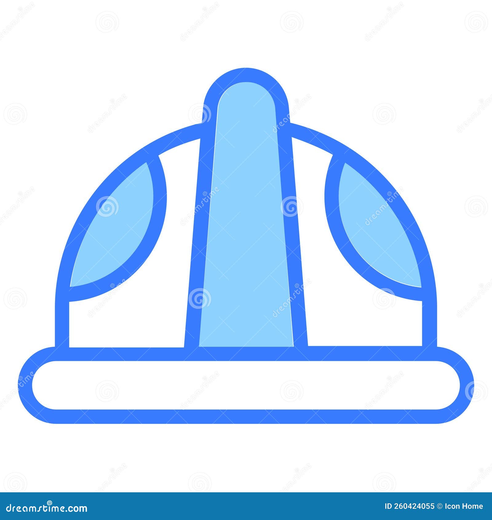 Helmet Blue Out Line Vector Design Stock Vector - Illustration of build ...
