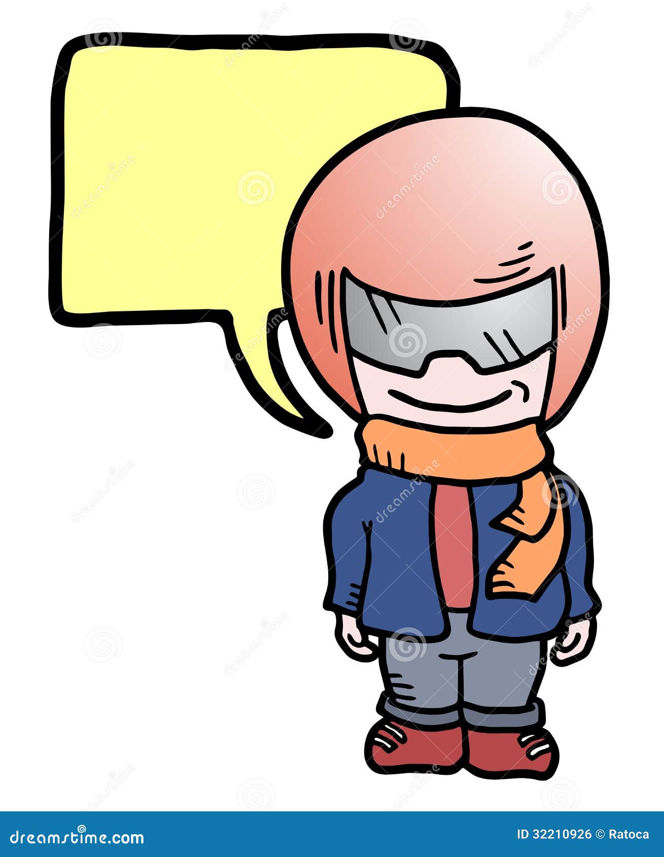 Talkative Boy Cartoon Vector | CartoonDealer.com #32209665