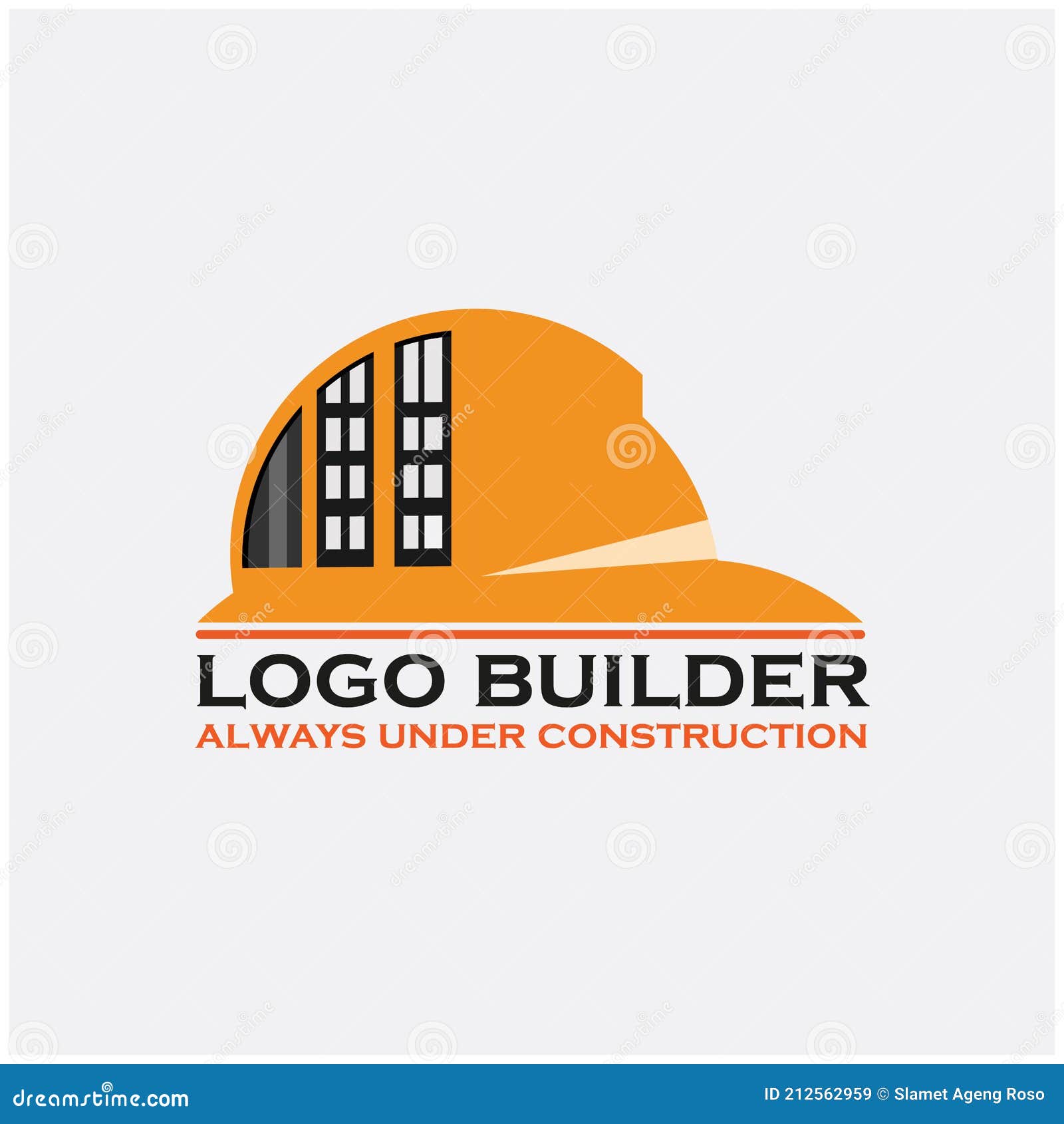 Helmet Builder Design Logo Vector Stock Vector - Illustration of ...