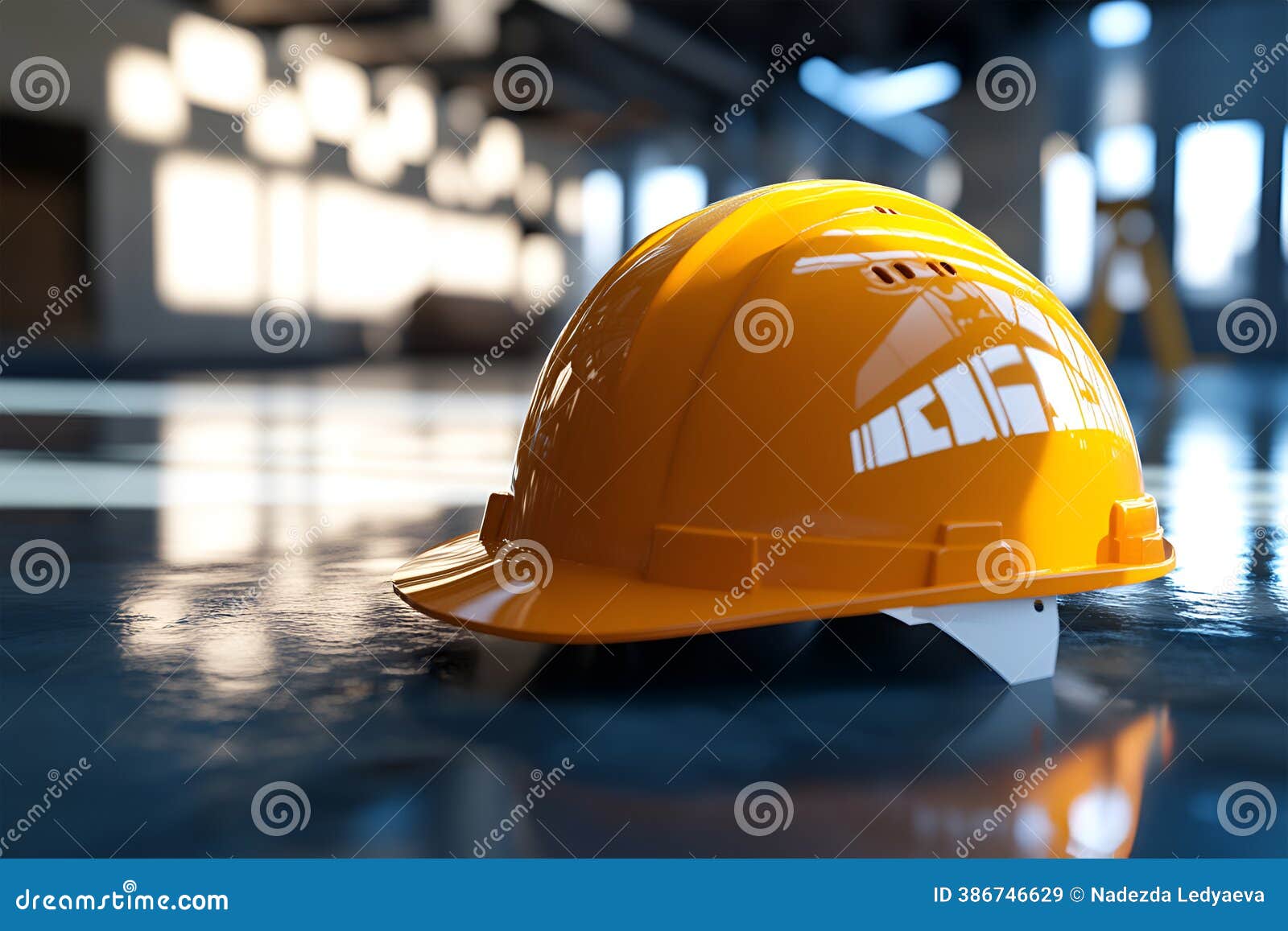 Worker In The Background Aircraft Manufacturing Facility Design ...