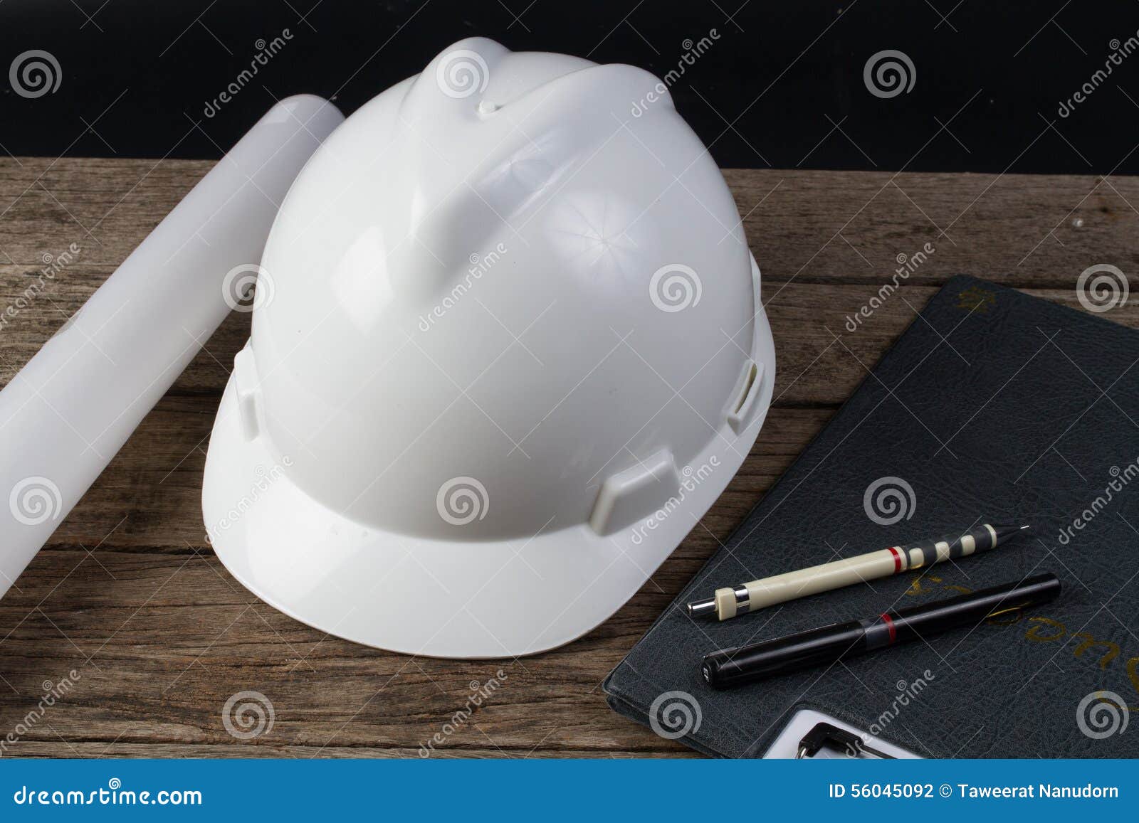 Helmet harm for engineer. stock photo. Image of head - 56045092