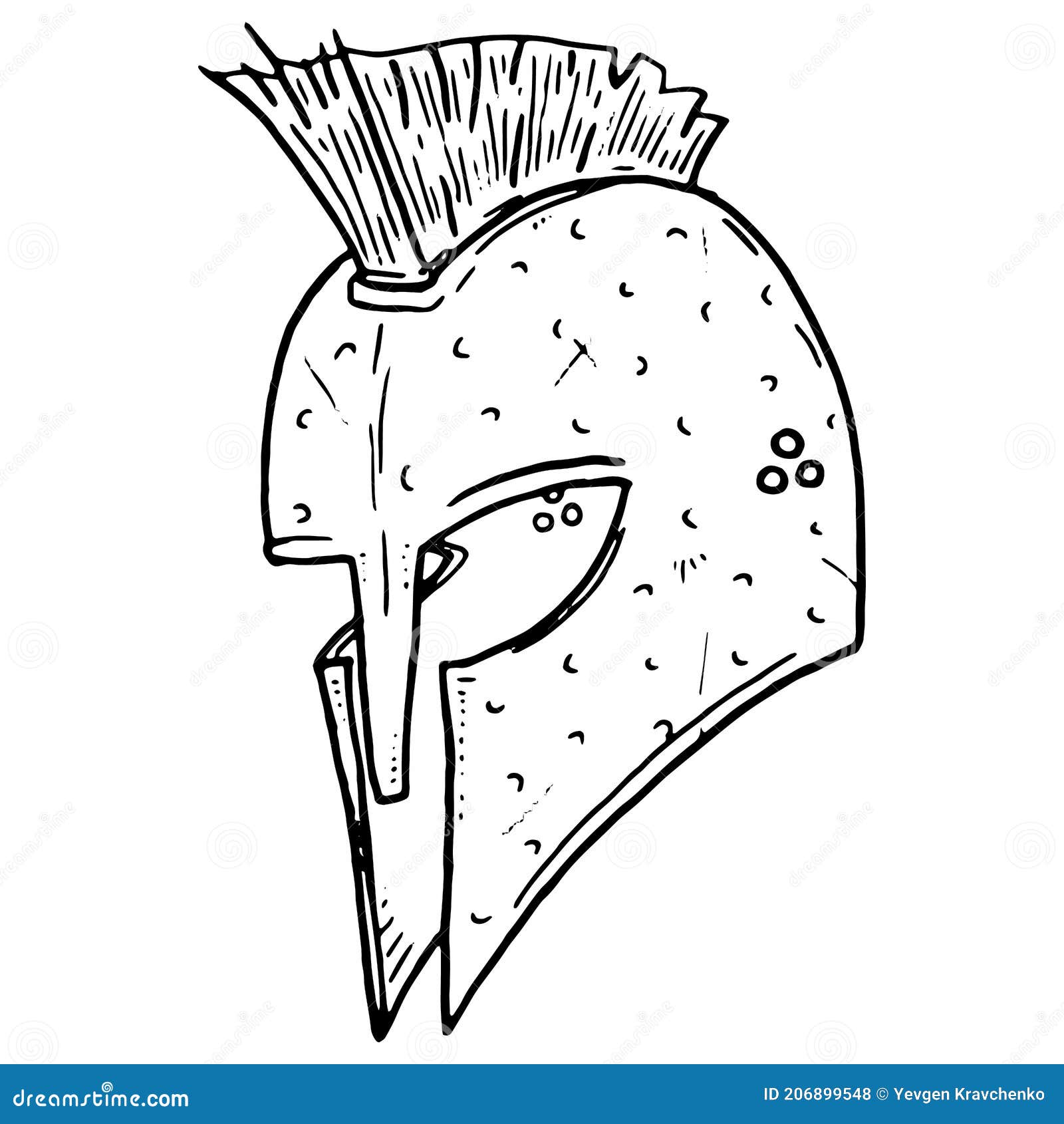 Helmet Icon. Ancient Cartoon Helmet Stock Vector - Illustration of army ...