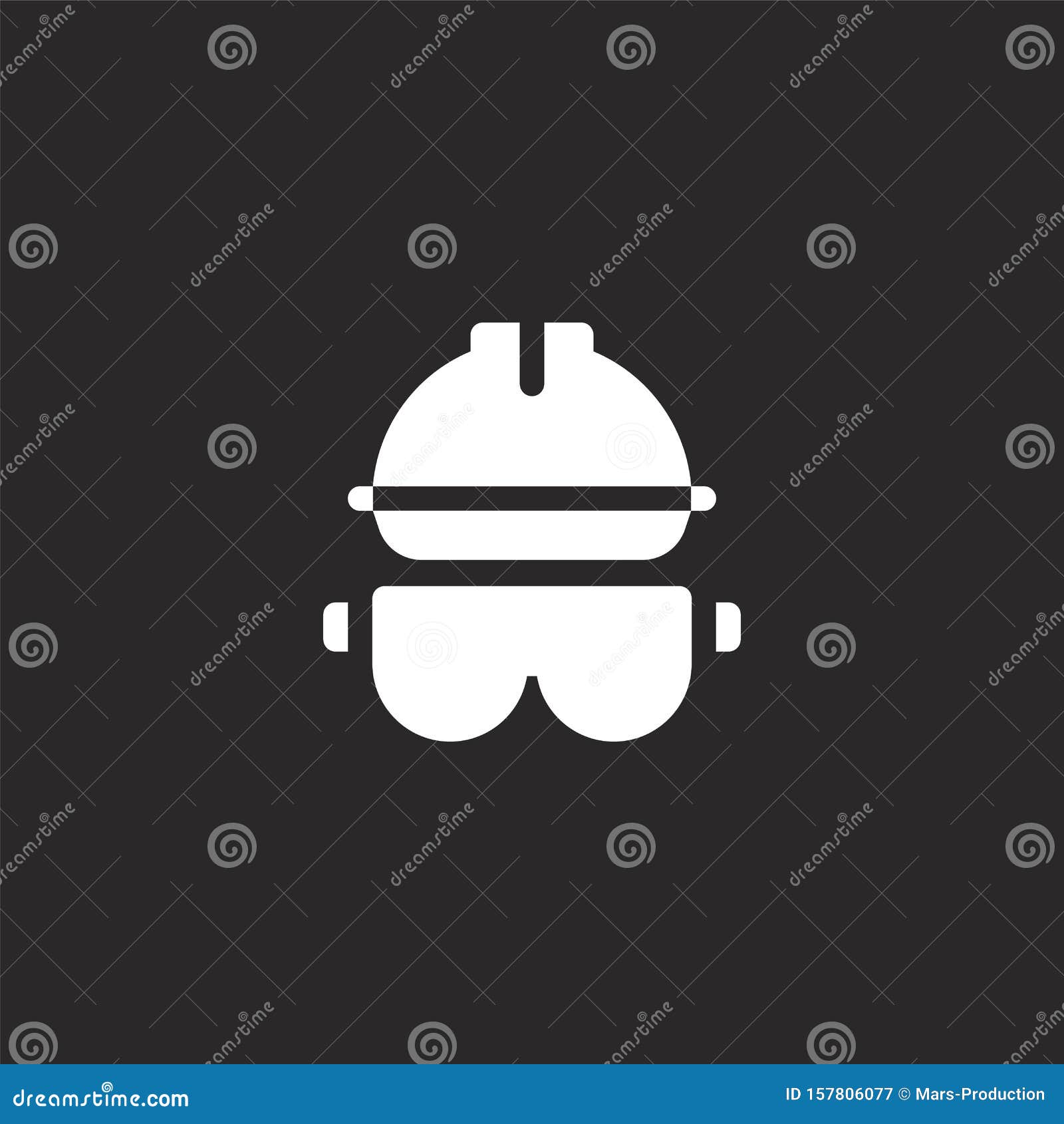 Helmet Icon. Filled Helmet Icon for Website Design and Mobile, App ...