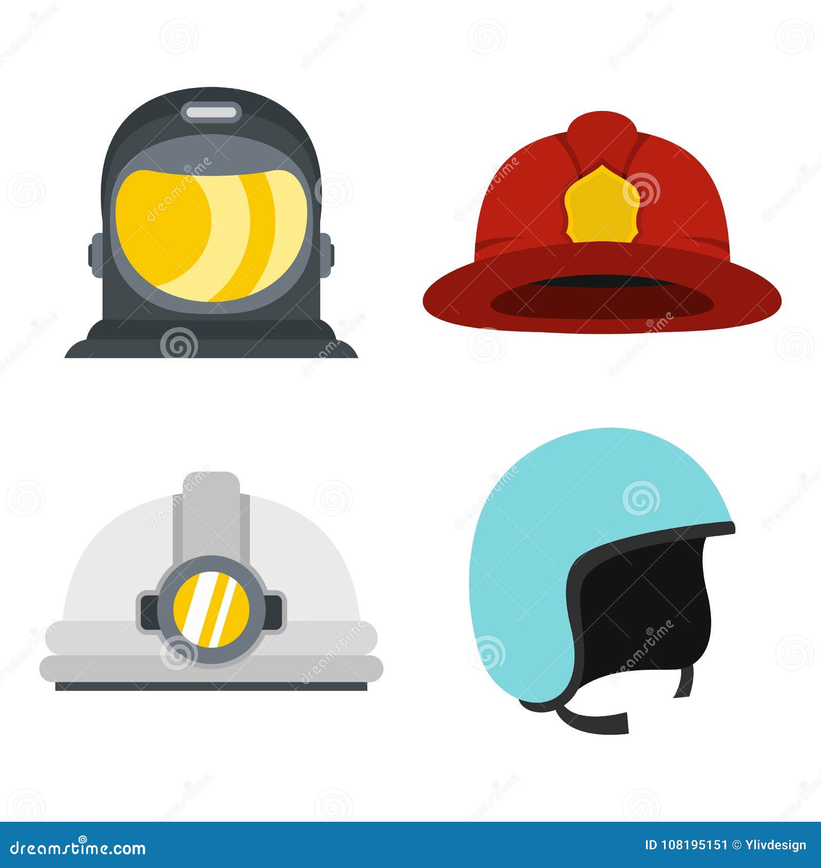 Helmet Icon Set, Flat Style Stock Vector - Illustration of champion ... Helmet Icon Set, Flat Style Stock Vector - Illustration of champion ...
