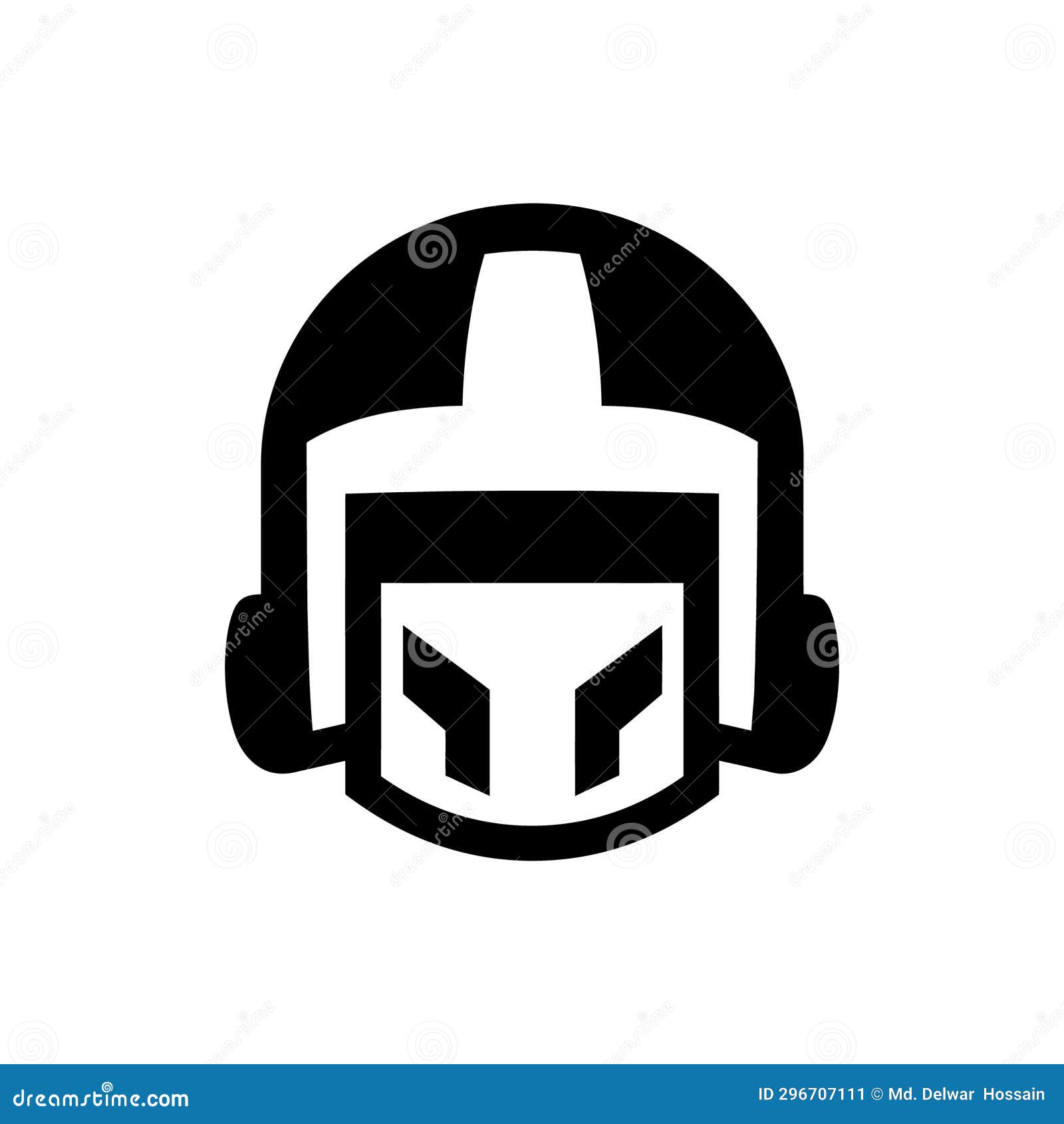Helmet Icon stock illustration. Illustration of label - 296707111