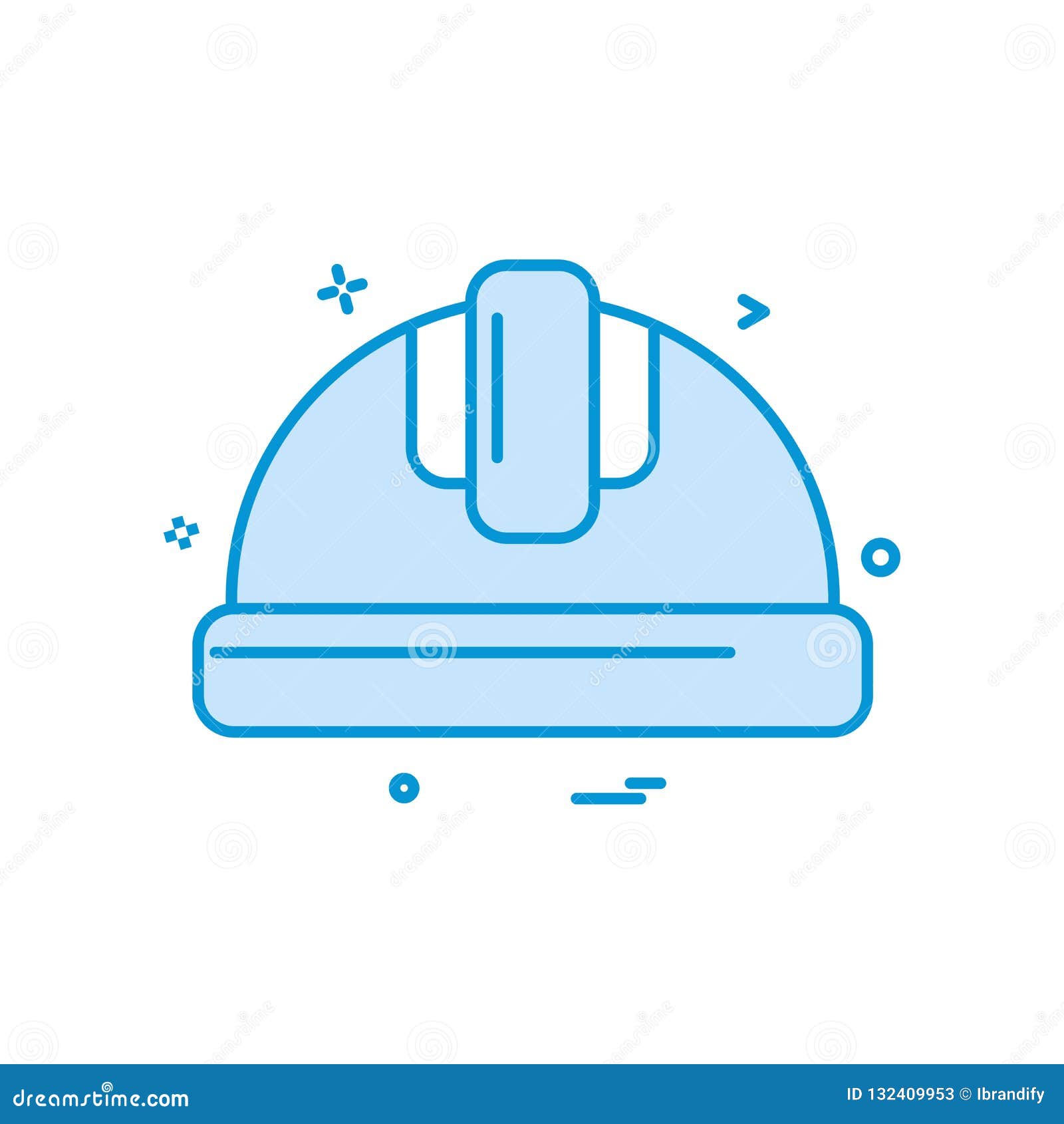 Helmet Labor Icon Vector Design Stock Vector - Illustration of shape ...