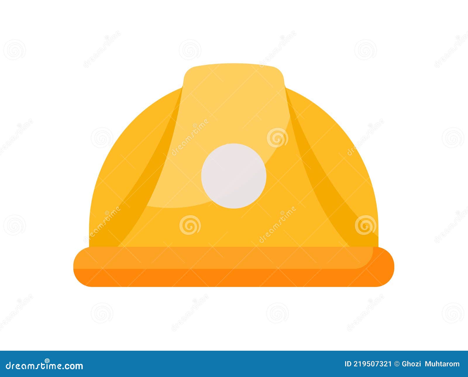 Helmet Labour Single Isolated Icon with Flat Style Stock Vector ...
