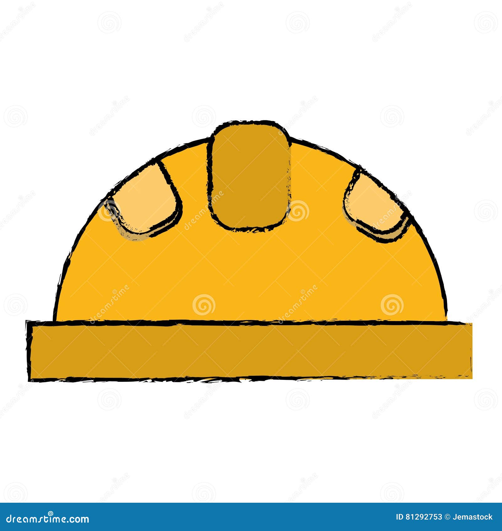 Helmet As Protective Head Covering Isolated On White Background Vector ...