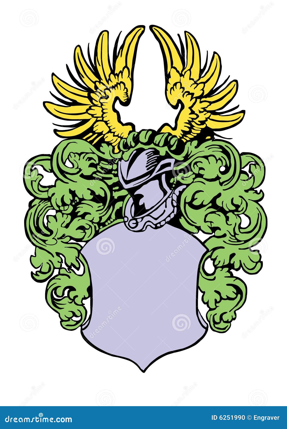 Helmet and shield 2 stock vector. Illustration of heraldry - 6251990