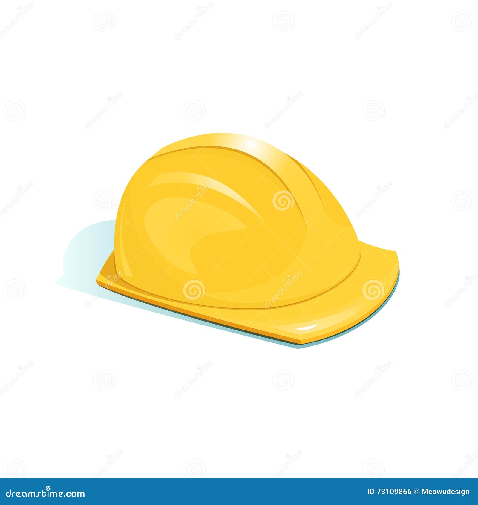 Helmet of Worker, Vector Illustration Stock Vector - Illustration of ...