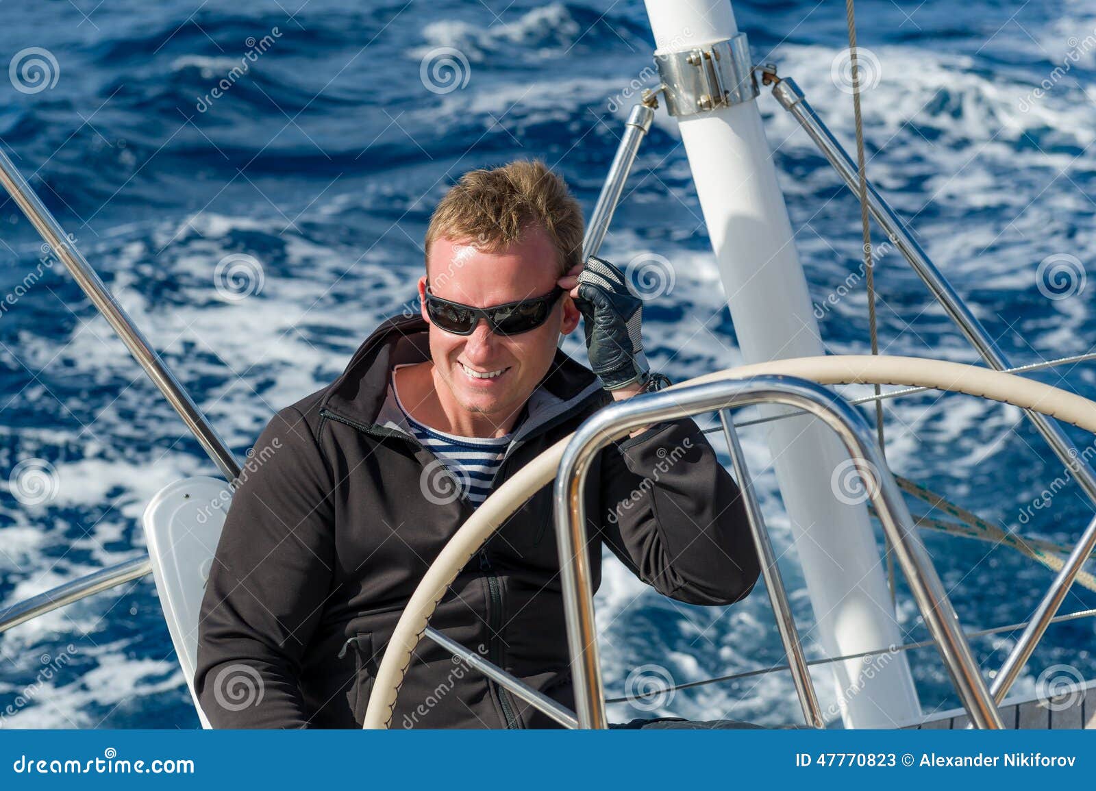 Helmsman stock image. Image of marine, headsail, genoa - 47770823