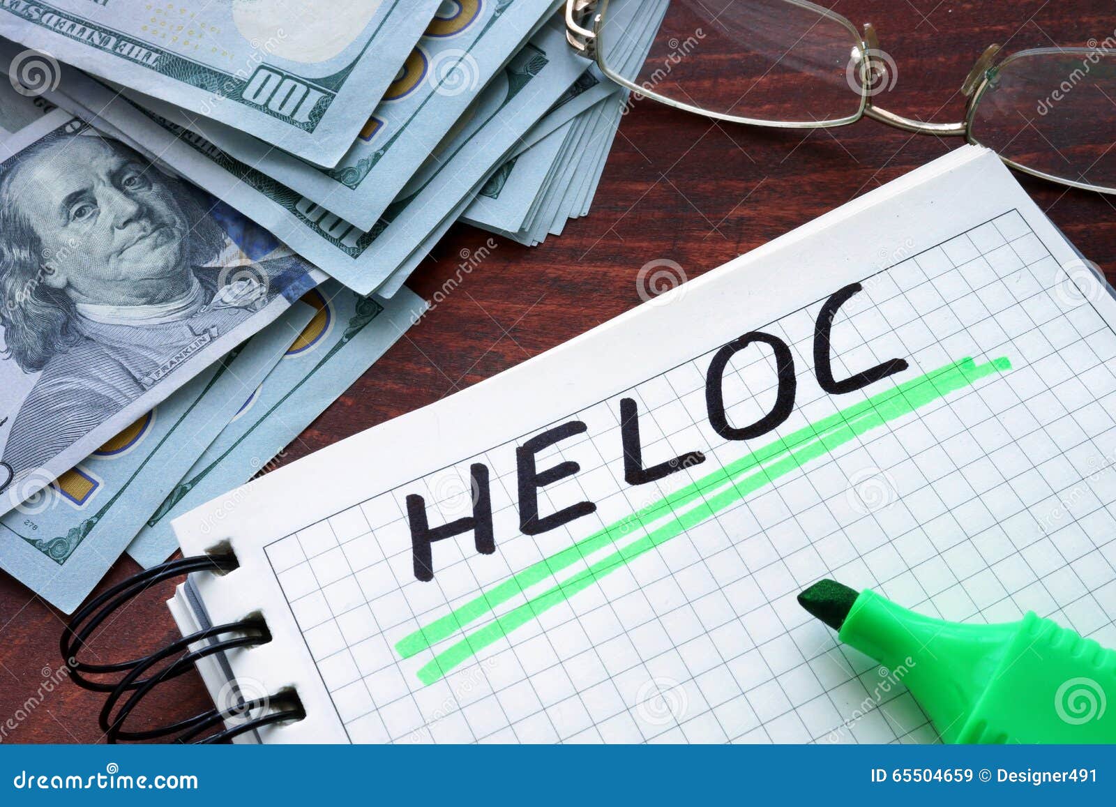 HELOC Written on a Notebook. Stock Image - Image of credit, finance ...
