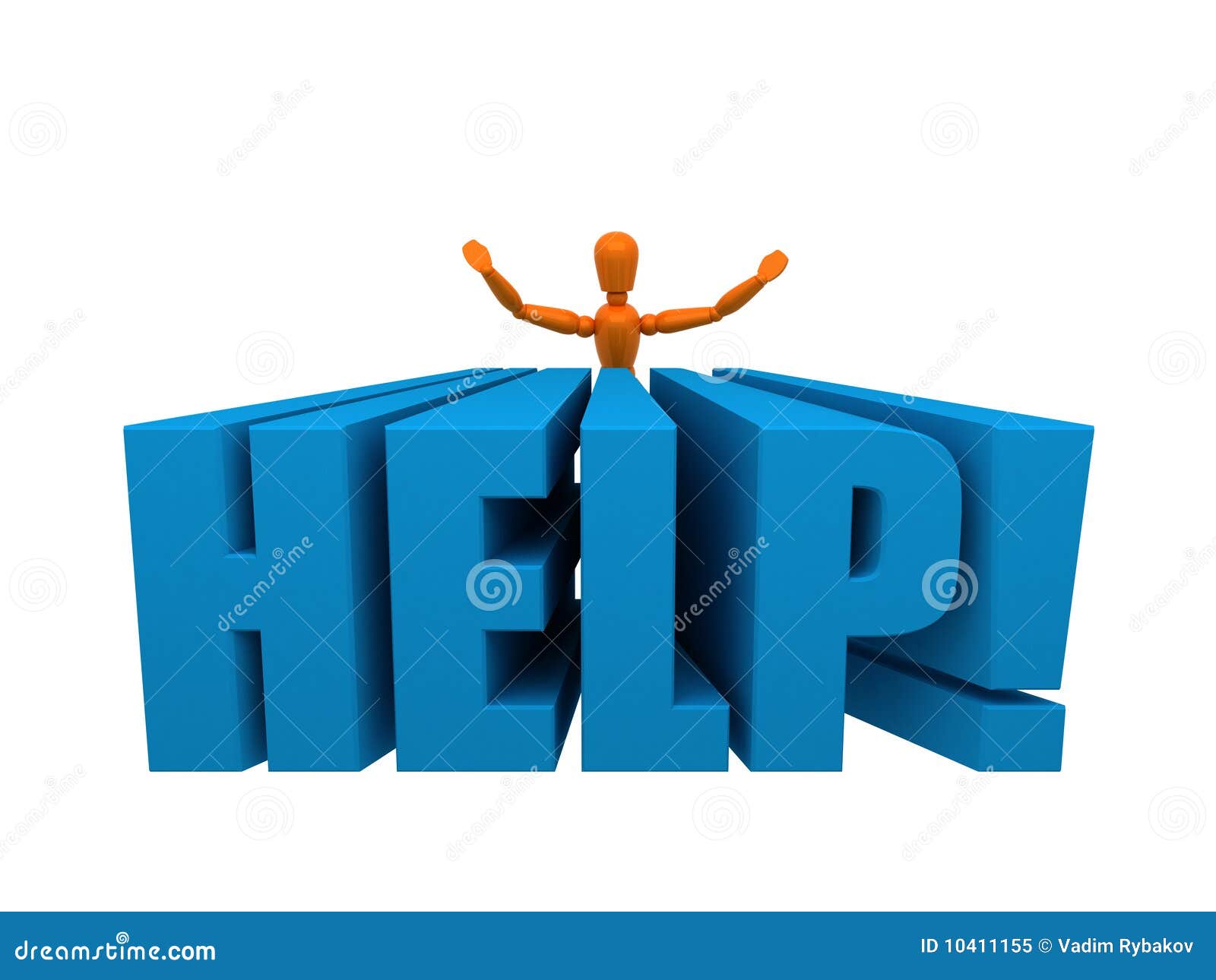 Help! stock illustration. Illustration of graphic, color - 10411155