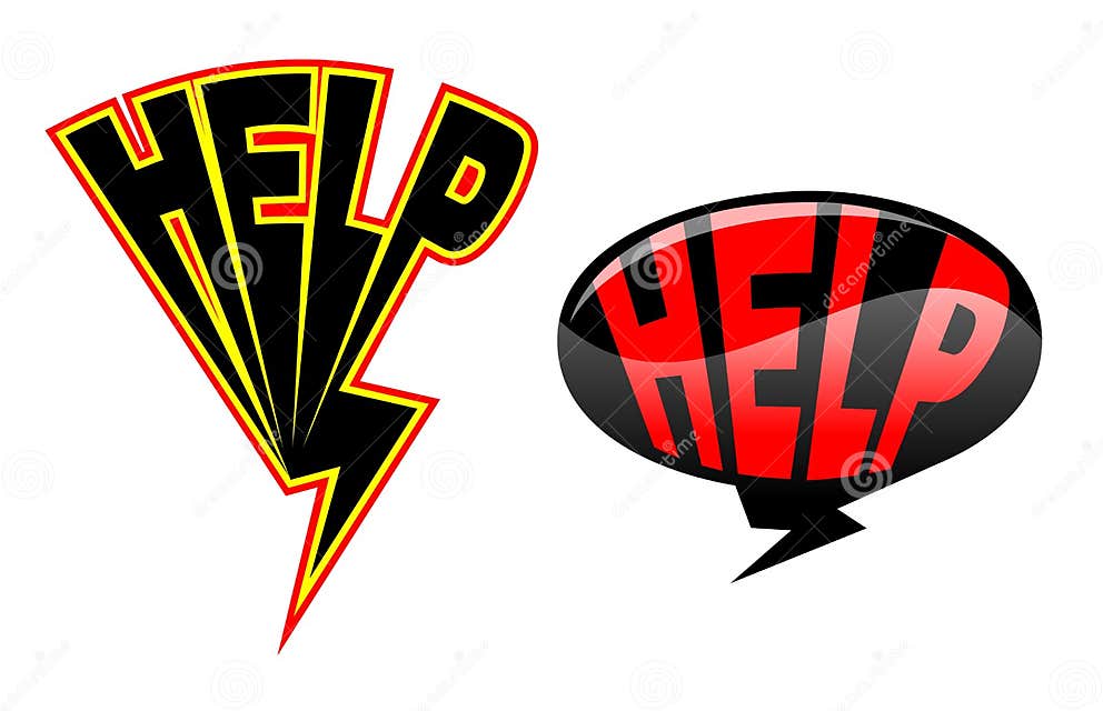 Help stock vector. Illustration of isolated, vector, form - 11300527