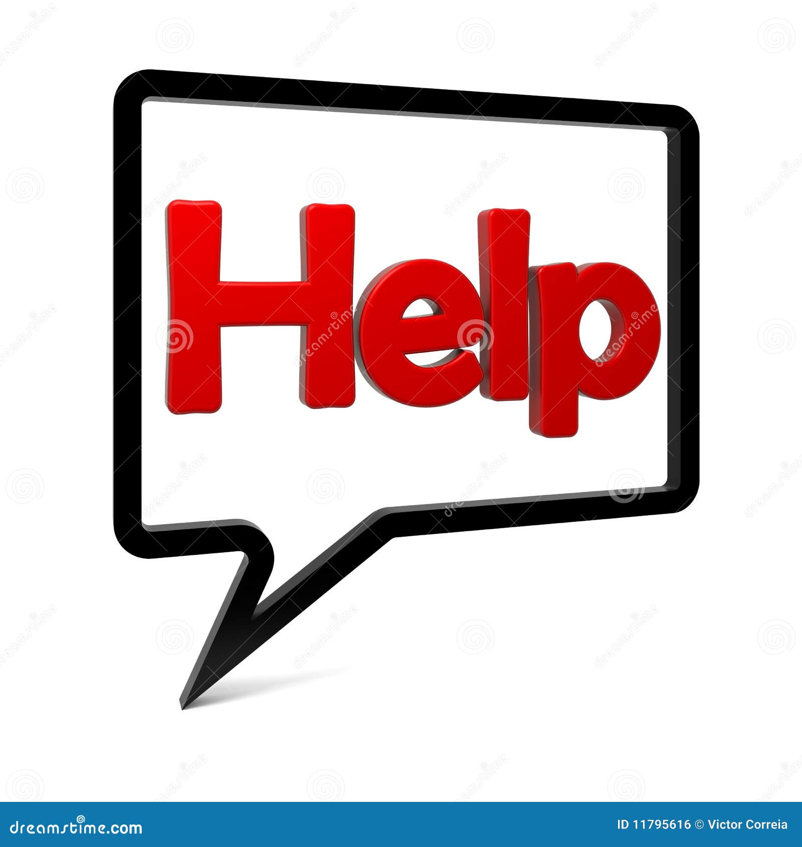 Help! stock illustration. Illustration of broadcast, message - 11795616