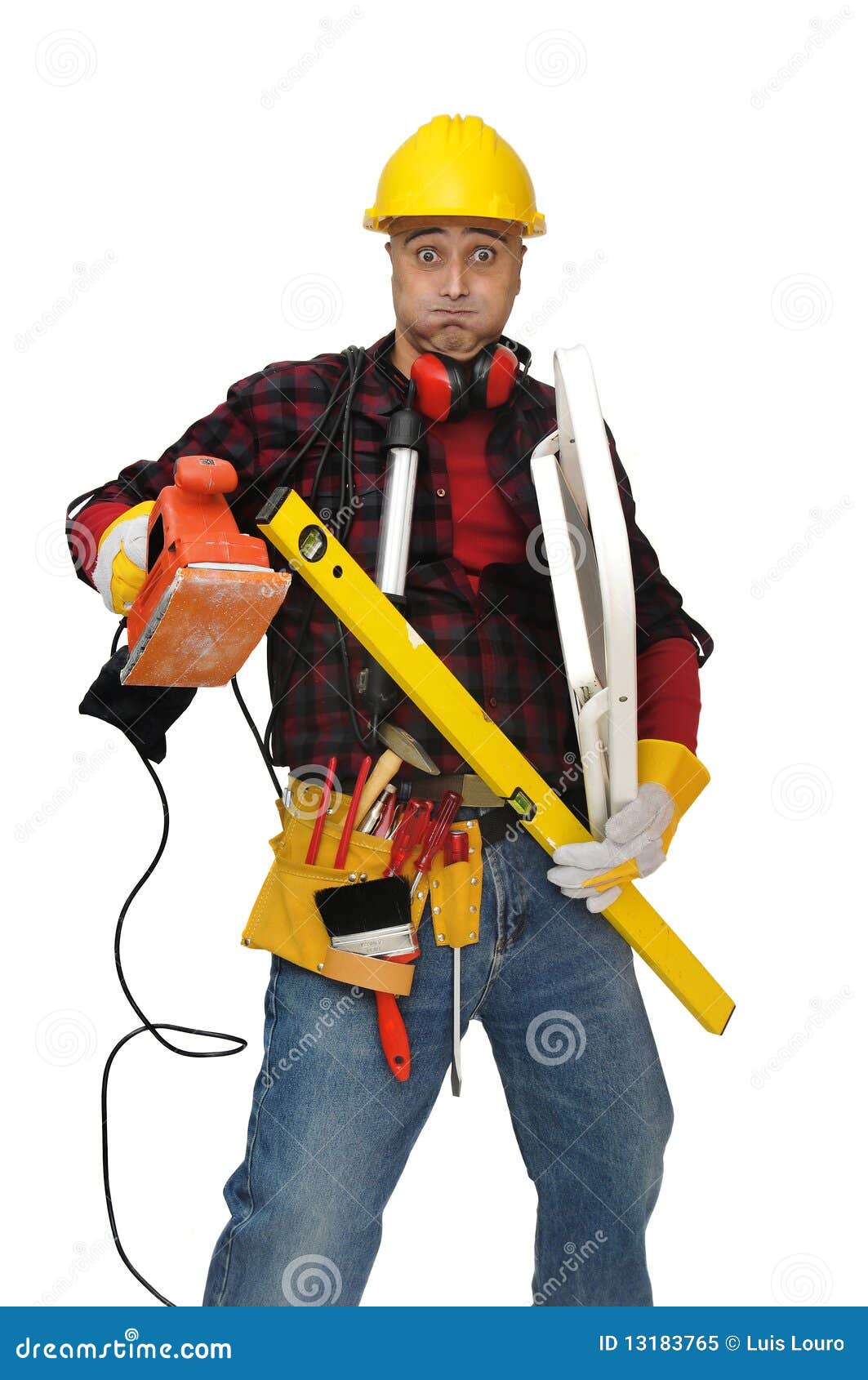 Help!!! stock image. Image of plumber, builder, male - 13183765