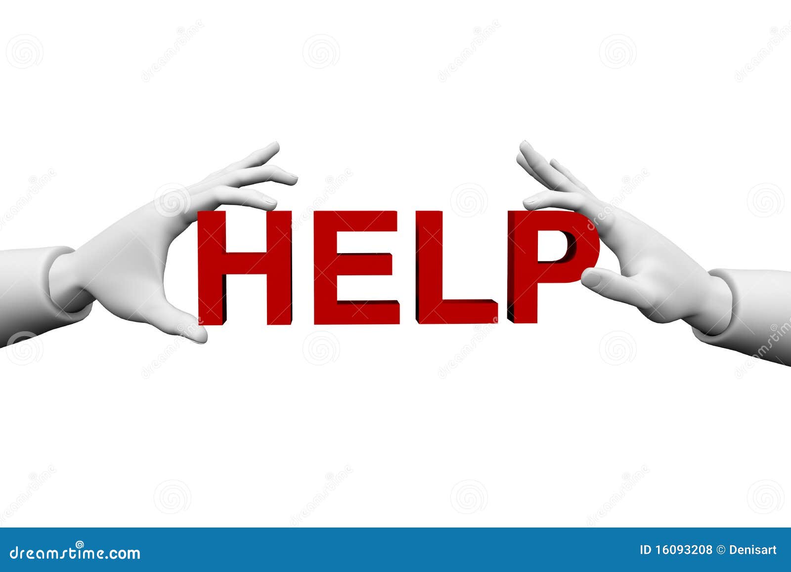 Help stock illustration. Illustration of service, hand - 16093208