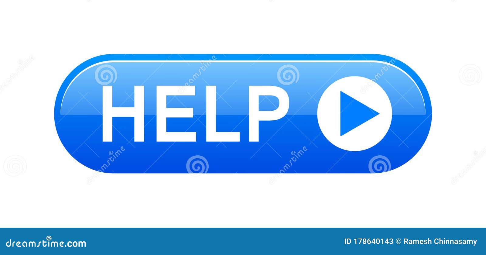 Help button stock vector. Illustration of give, design - 178640143