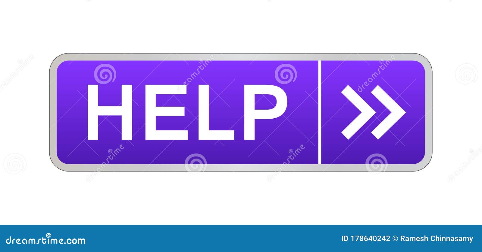Help button stock vector. Illustration of contact, emergency - 178640242