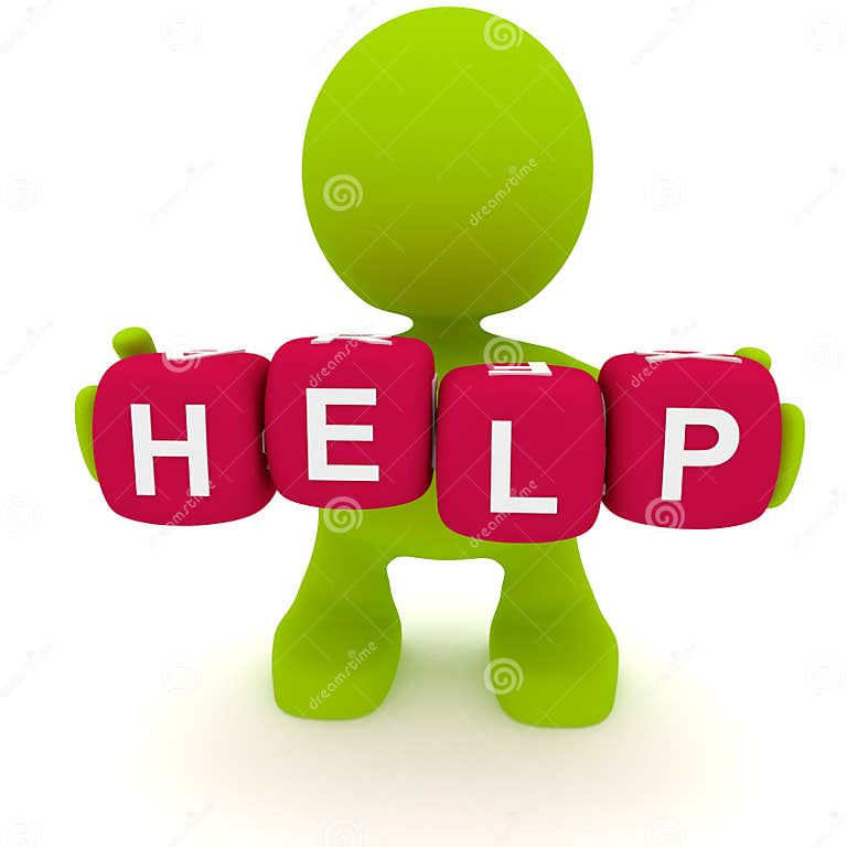 Help stock illustration. Illustration of person, letter - 18511817