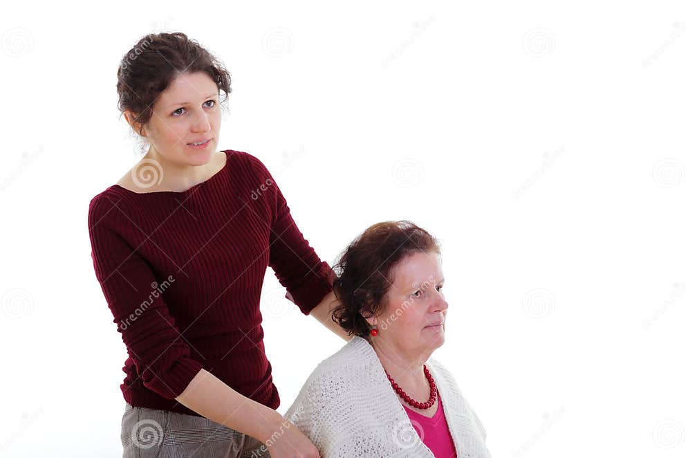 Help stock photo. Image of lonely, casual, elder, brunette - 22316294