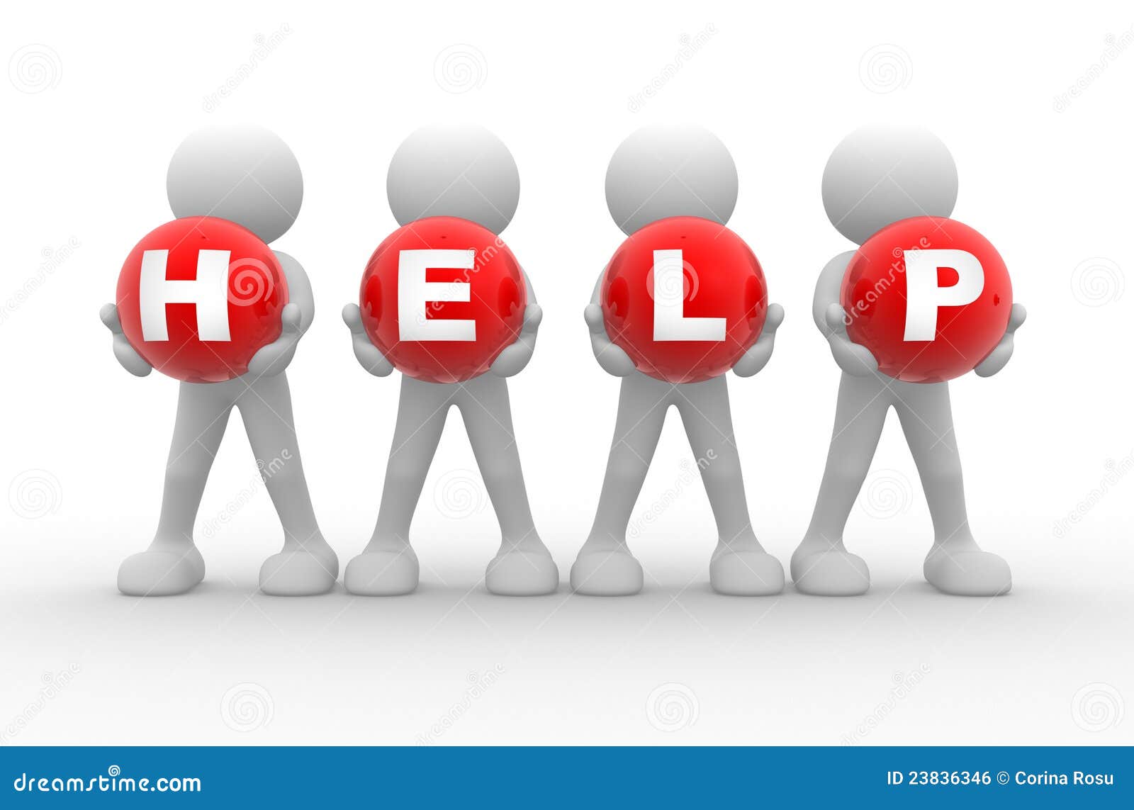 Help stock illustration. Illustration of person, letter - 23836346