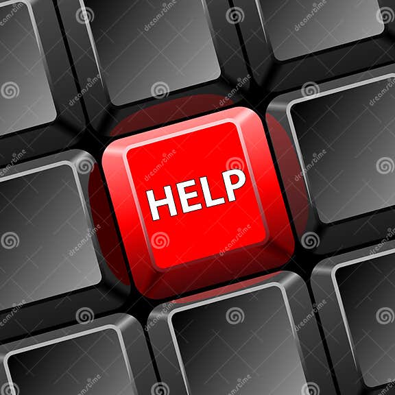 Help stock vector. Illustration of message, network, communication ...