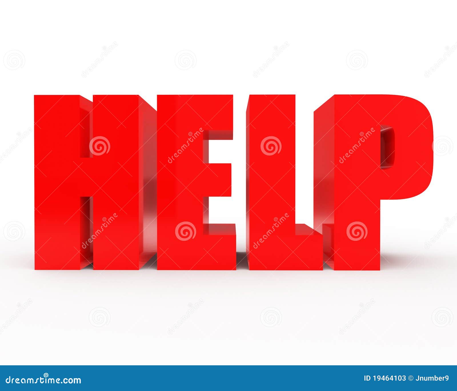 HELP 3d text stock illustration. Illustration of color - 19464103