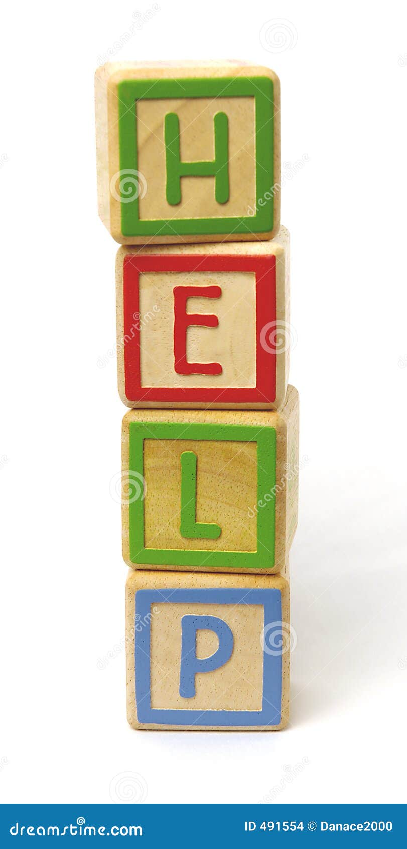 Help stock photo. Image of wood, care, toys, spelling, blocks - 491554
