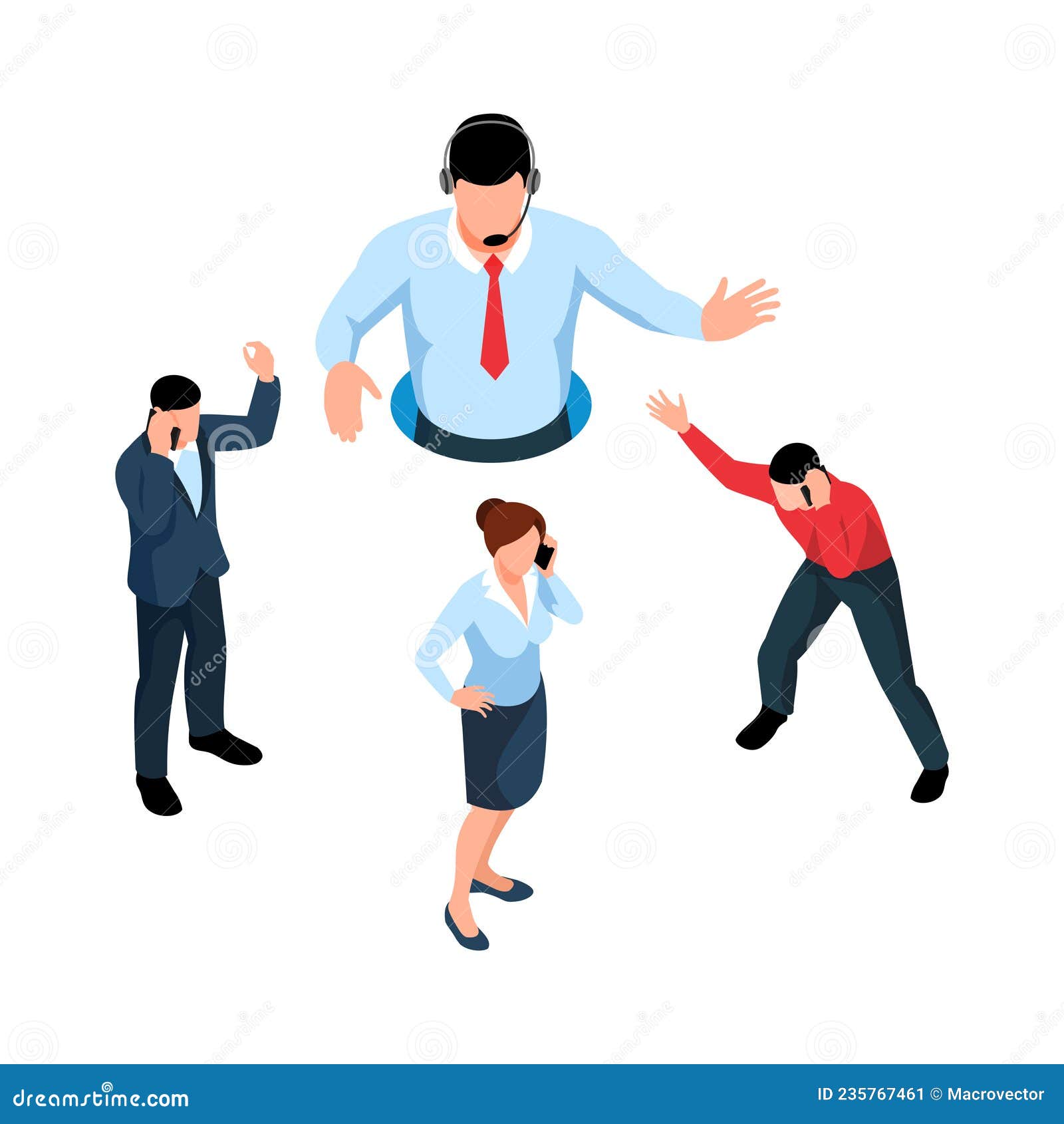 Help from Above Composition Stock Vector - Illustration of consulting ...