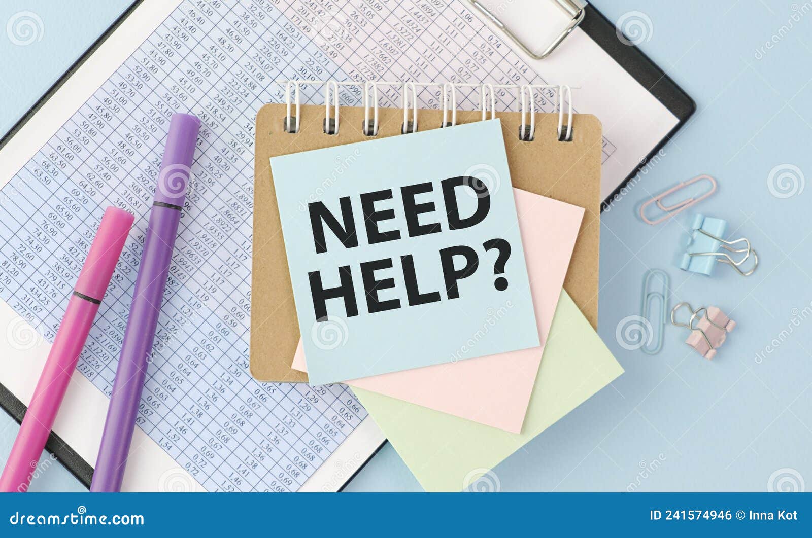 Advice Concept - Sticky Note with Text Need Help Stock Photo - Image of ...