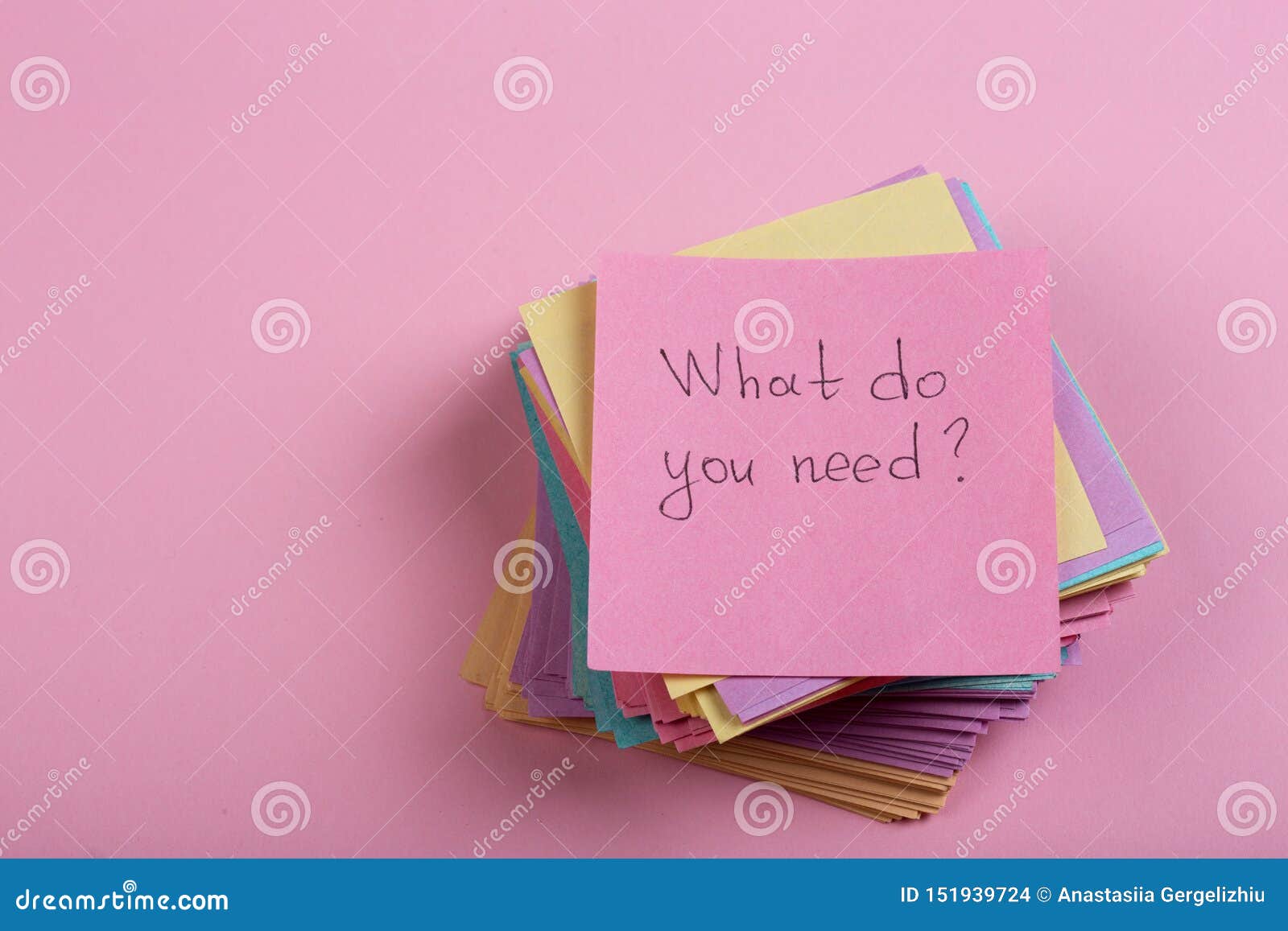 Help and Advice Concept - Sticky Note with Text What Do You Need Stock ...