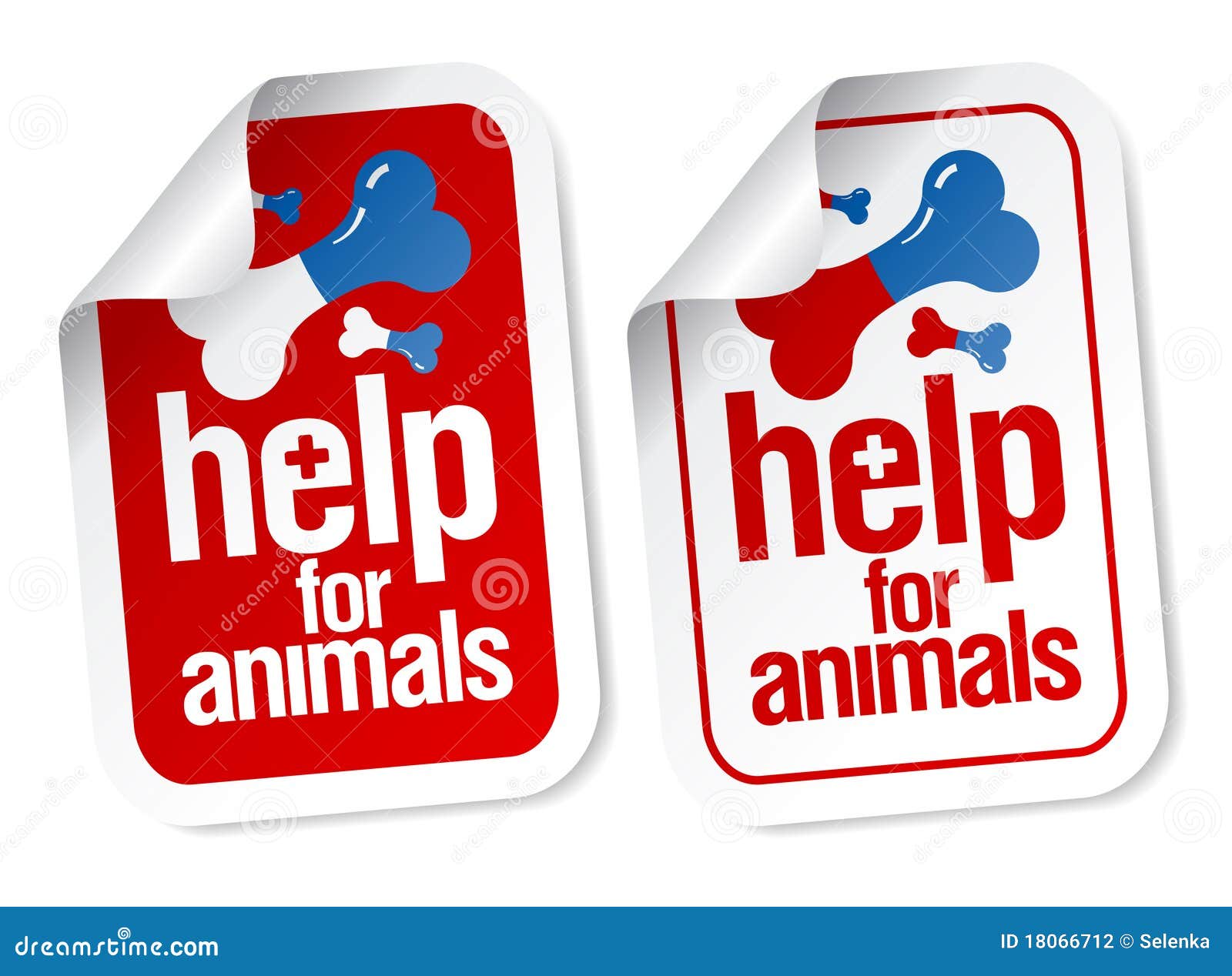 Help for animals stickers. stock vector. Illustration of puppy - 18066712