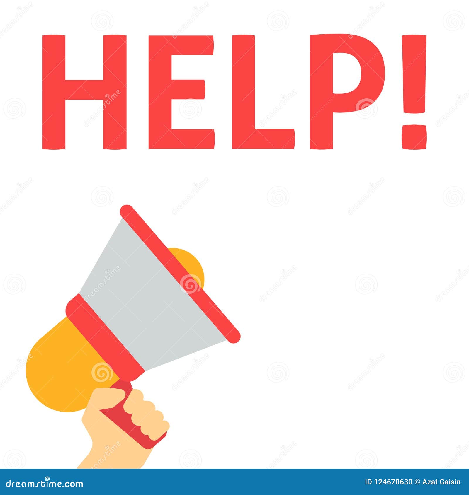HELP! Announcement. Hand Holding Megaphone with Speech Bubble Stock ... HELP! Announcement. Hand Holding Megaphone with Speech Bubble Stock ...