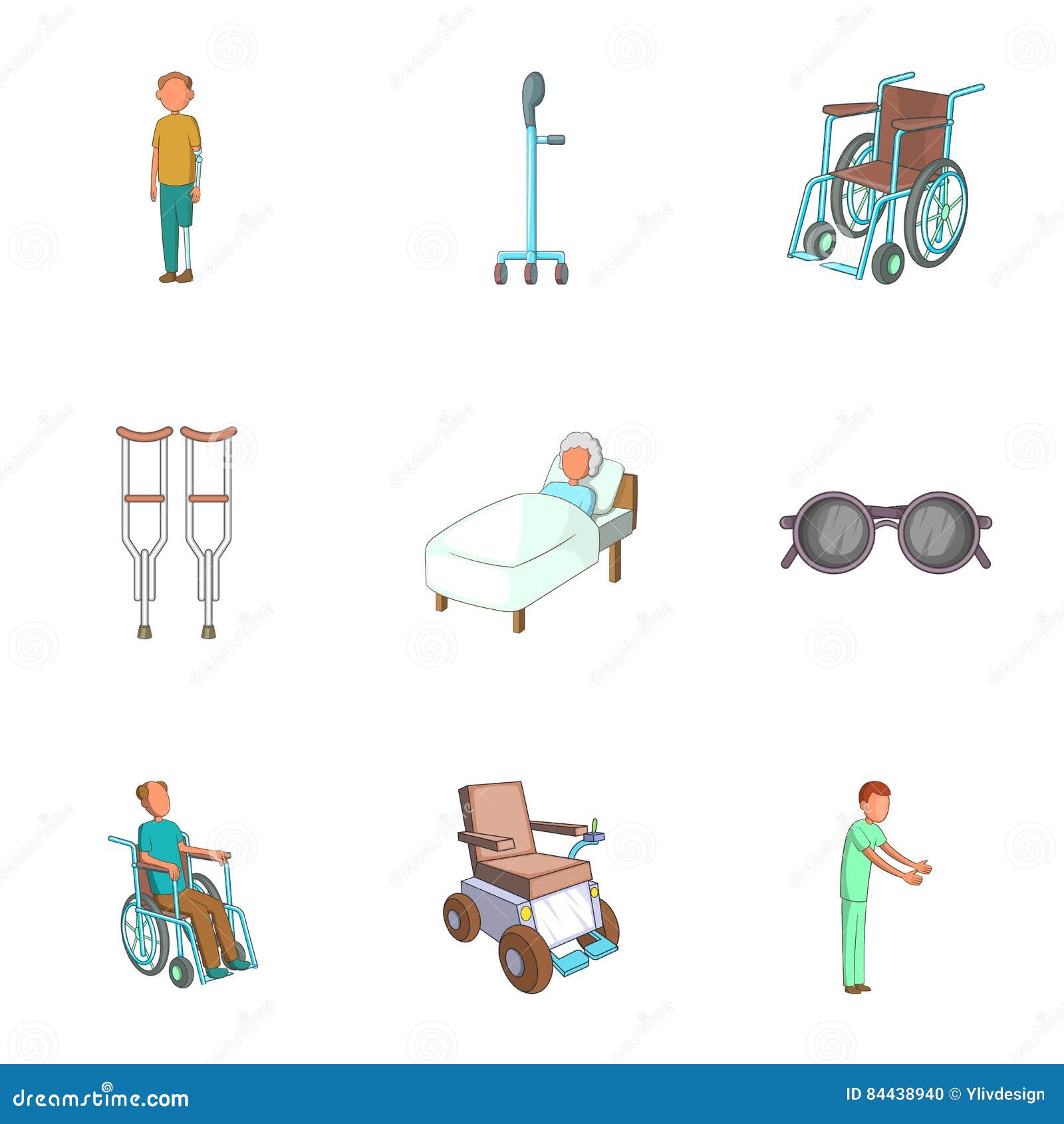 Help Assistance Icons Set, Cartoon Style Stock Vector - Illustration of ...
