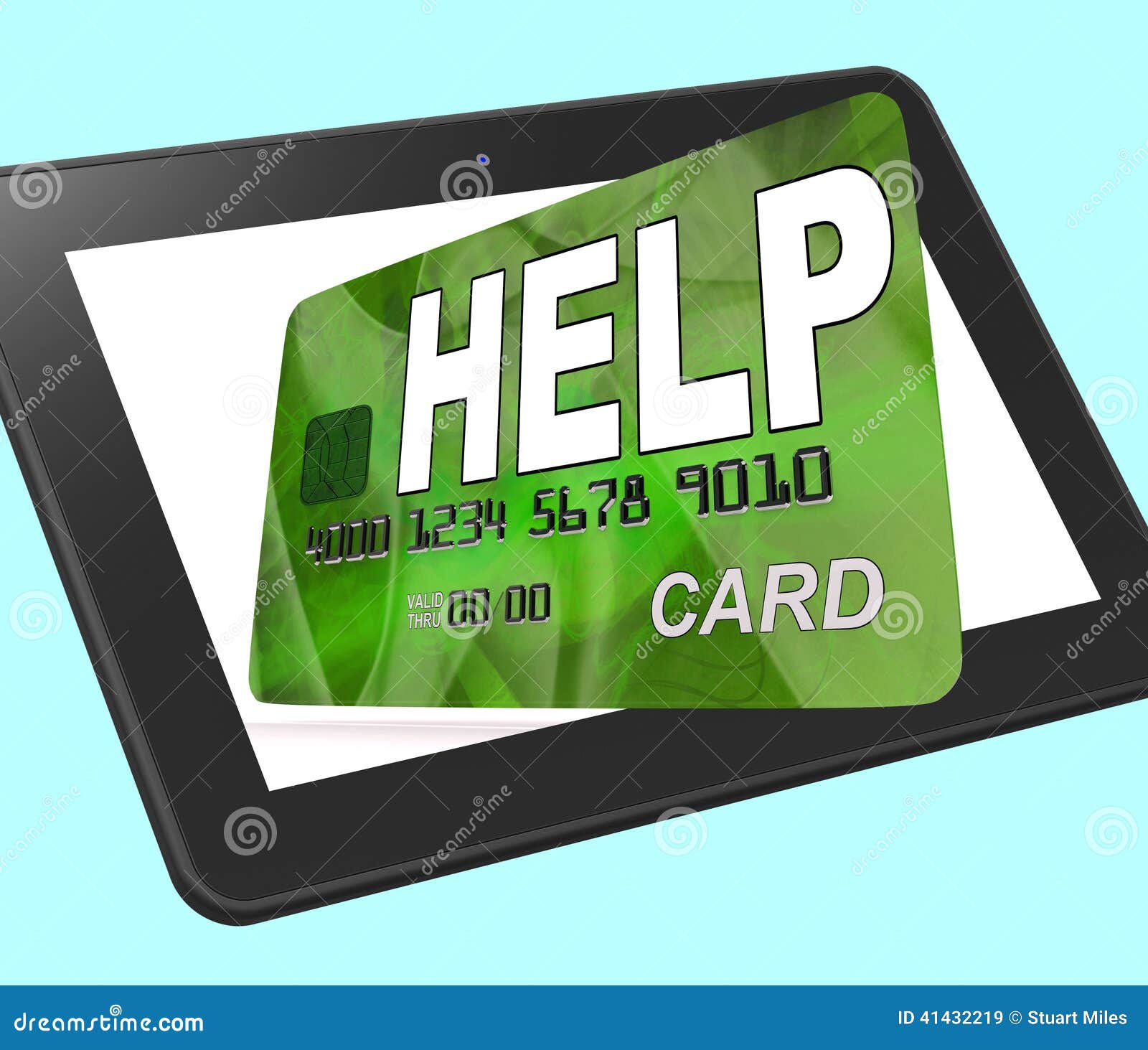 Help Bank Card Calculated Shows Financial Support and Giving Stock ...