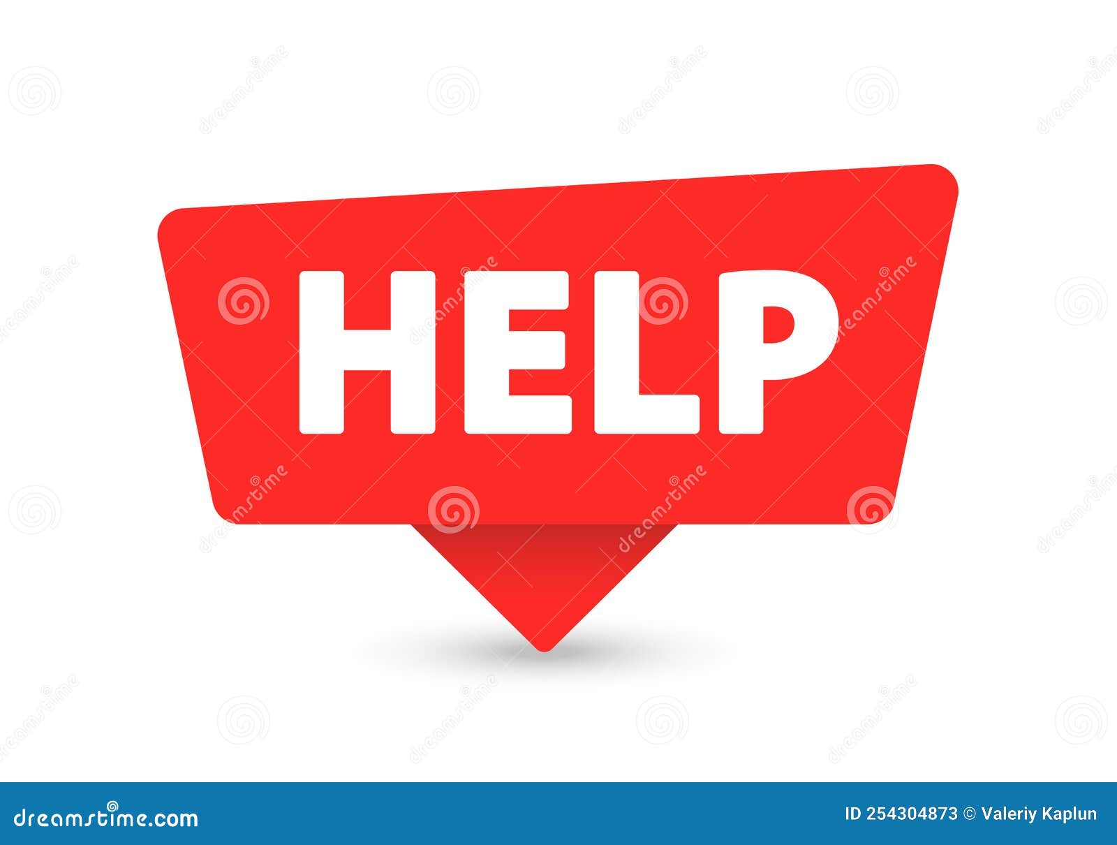 Help - Banner, Speech Bubble, Label, Sticker, Ribbon Template. Vector ...