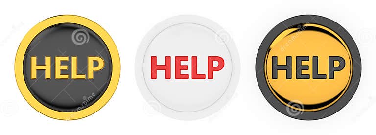 Help button stock illustration. Illustration of button - 16596737