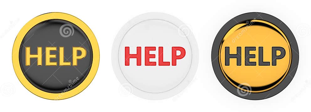 Help button stock illustration. Illustration of button - 16596737