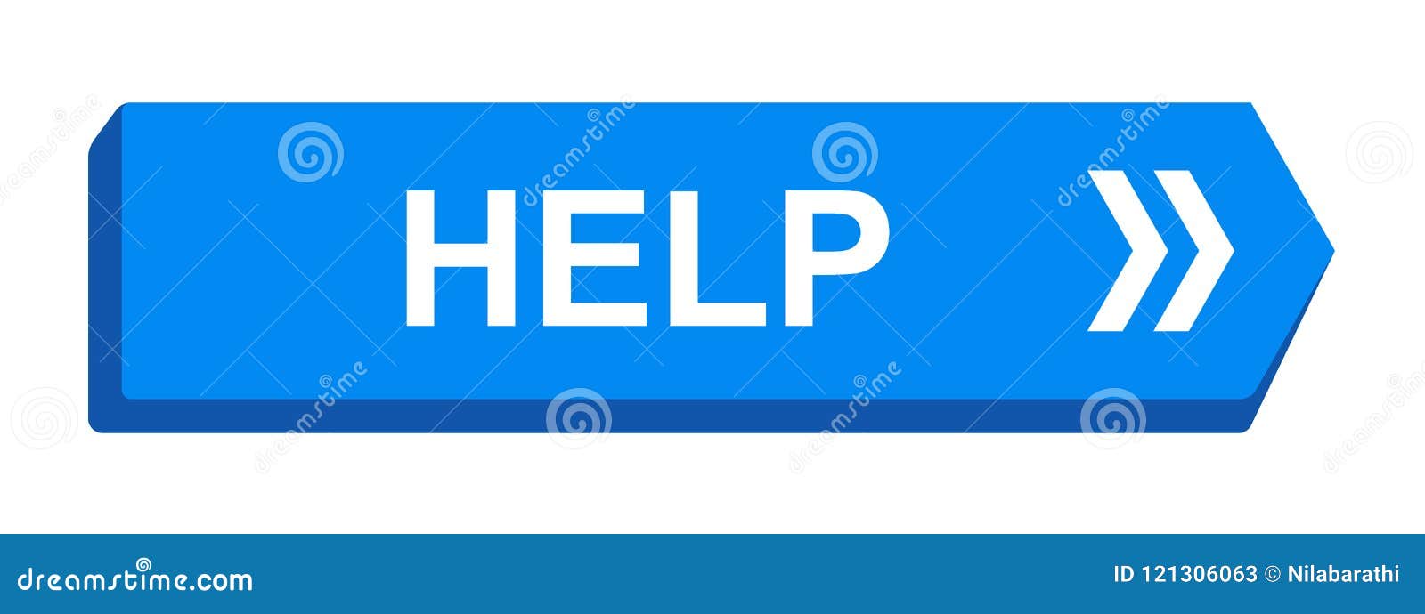 Help button blue stock illustration. Illustration of desk - 121306063