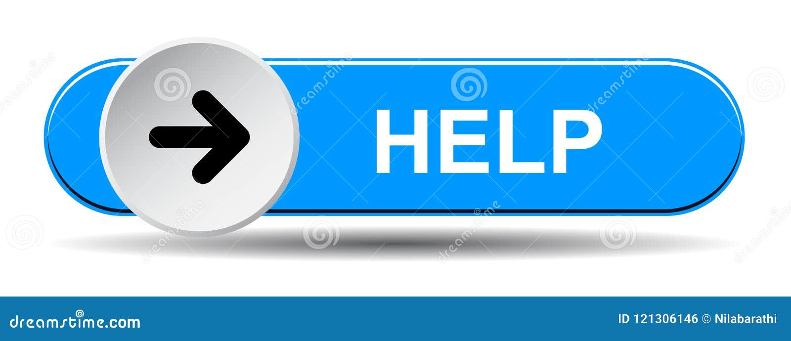 Help button blue stock illustration. Illustration of connect - 121306146