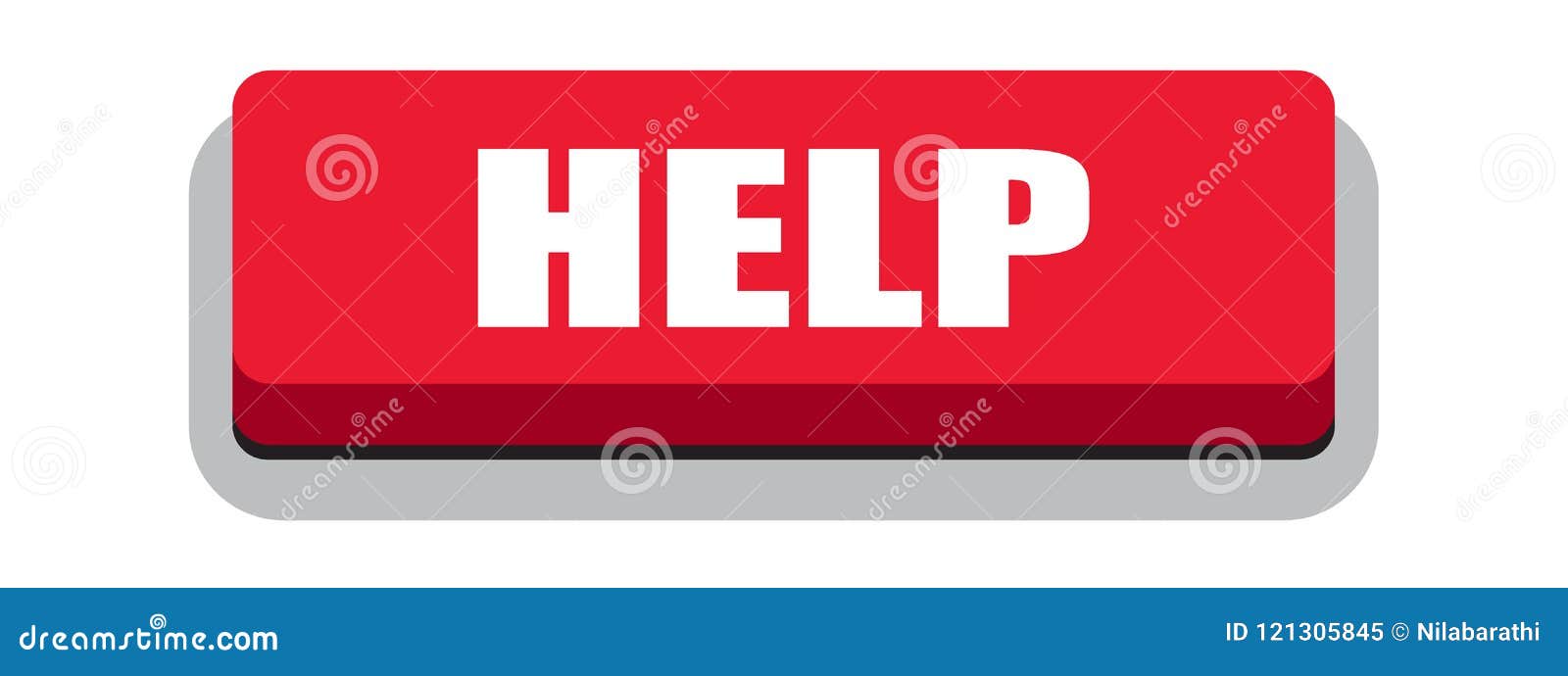 Help button red stock illustration. Illustration of background - 121305845