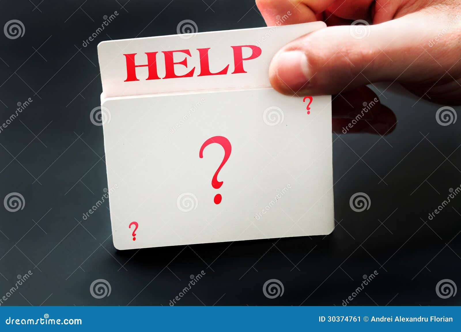 Help card stock image. Image of business, finger, opportunity - 30374761