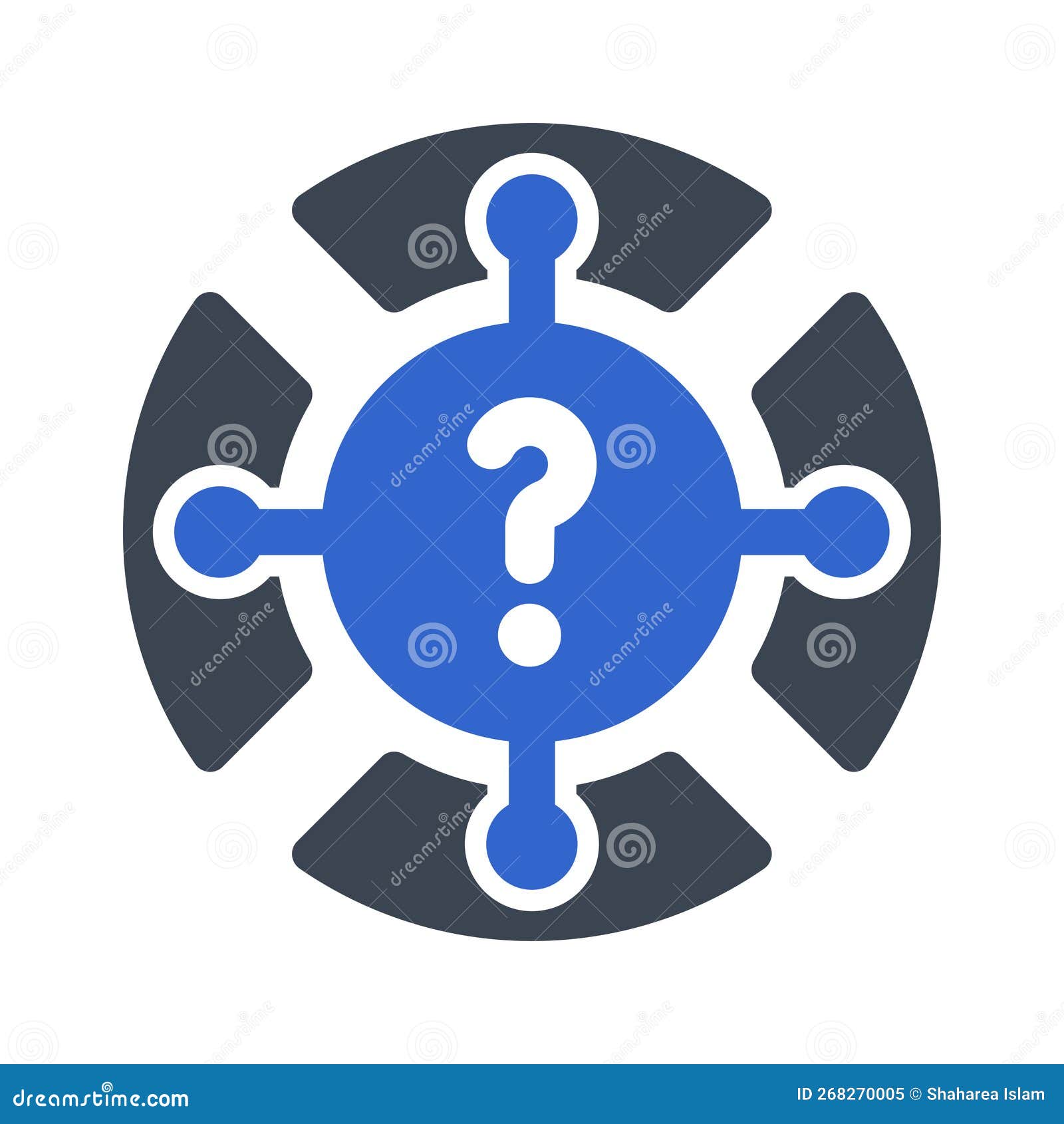 Help center icon stock vector. Illustration of service - 268270005