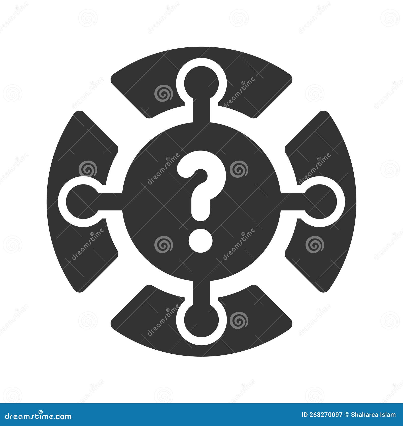 Help center icon stock vector. Illustration of center - 268270097