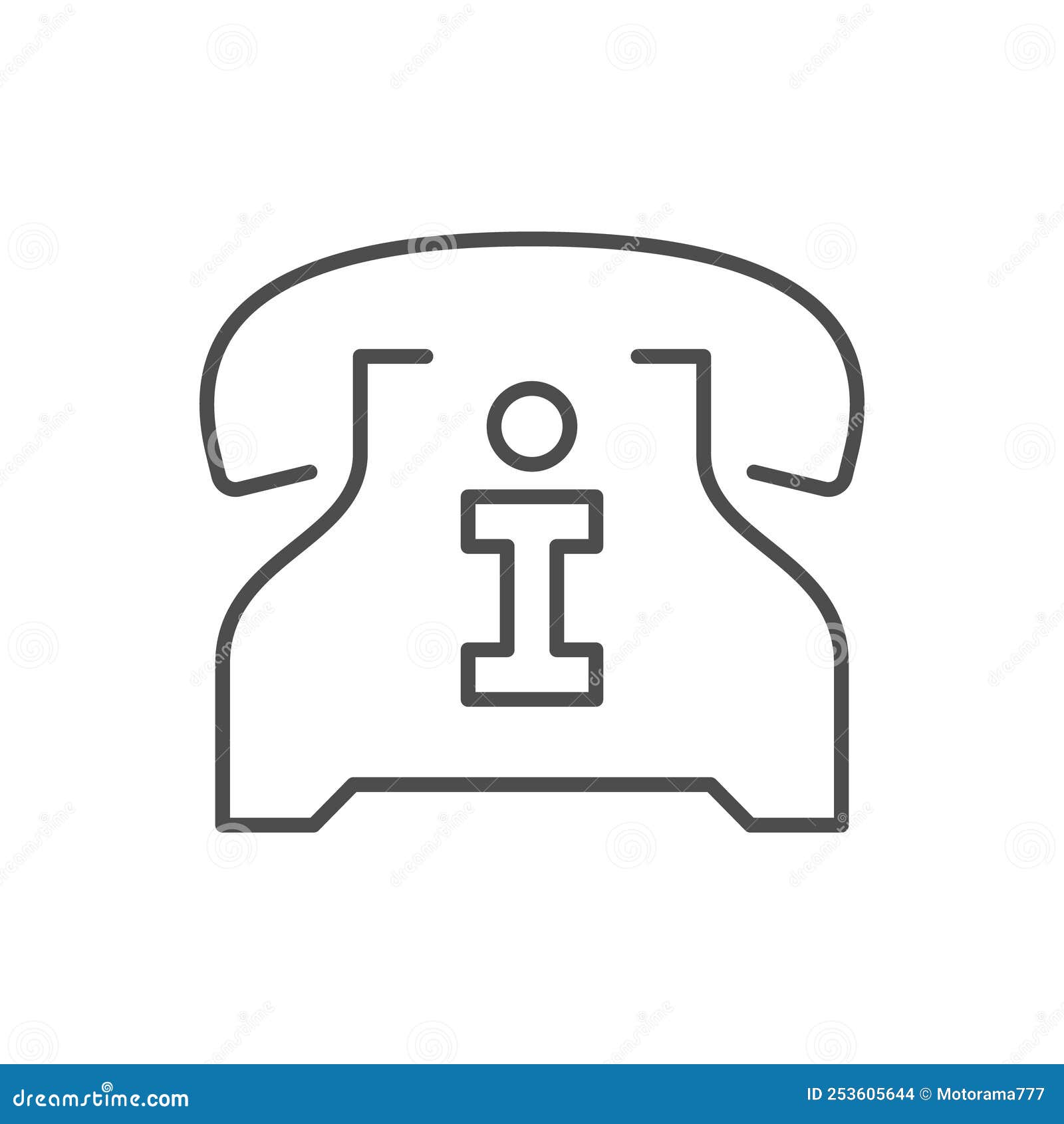 Help Center Phone Line Icon Stock Vector - Illustration of speaker ...