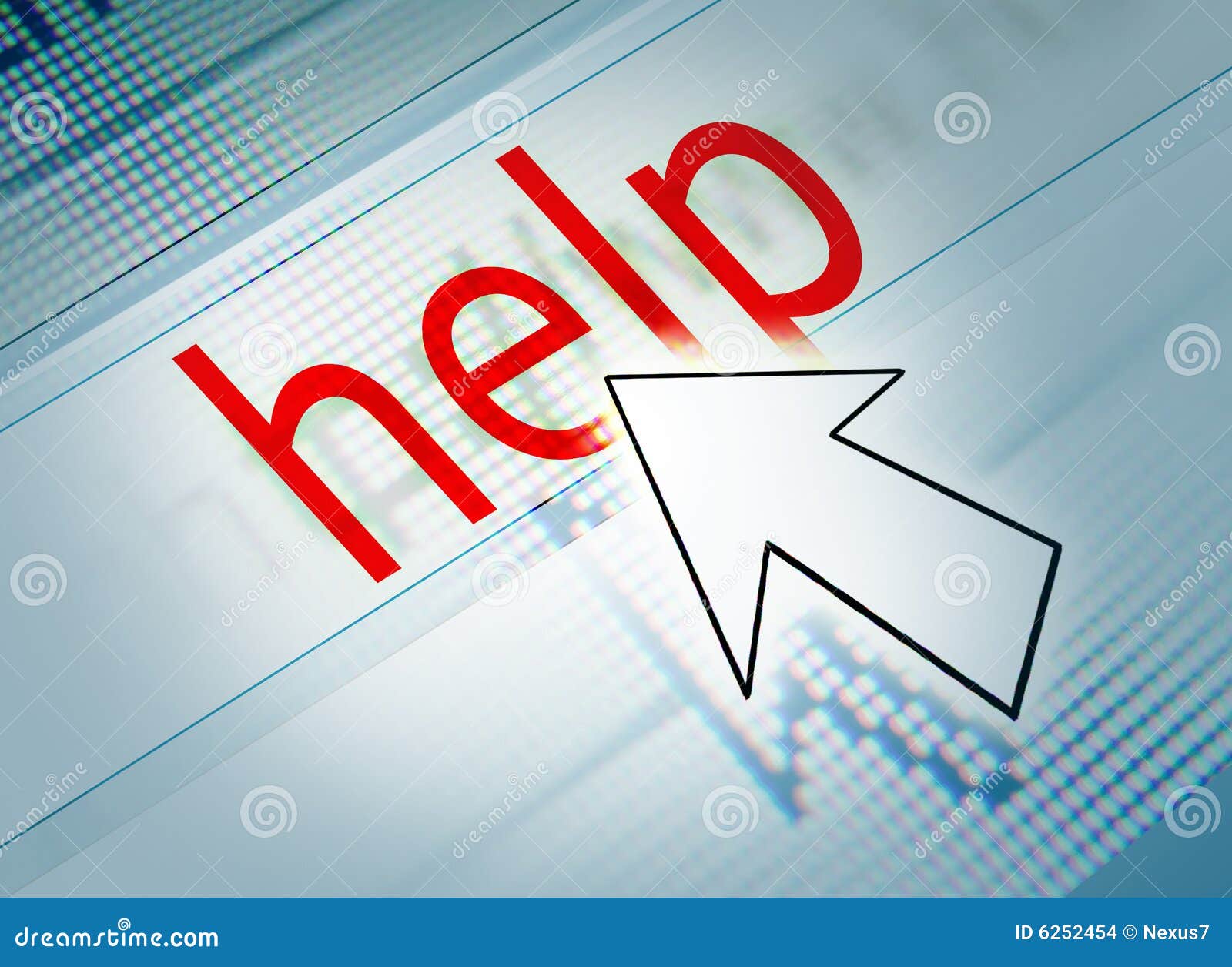 Help Click stock illustration. Illustration of graphic - 6252454