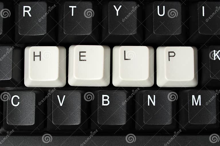 Help from computer stock image. Image of keyboard, help - 37684919